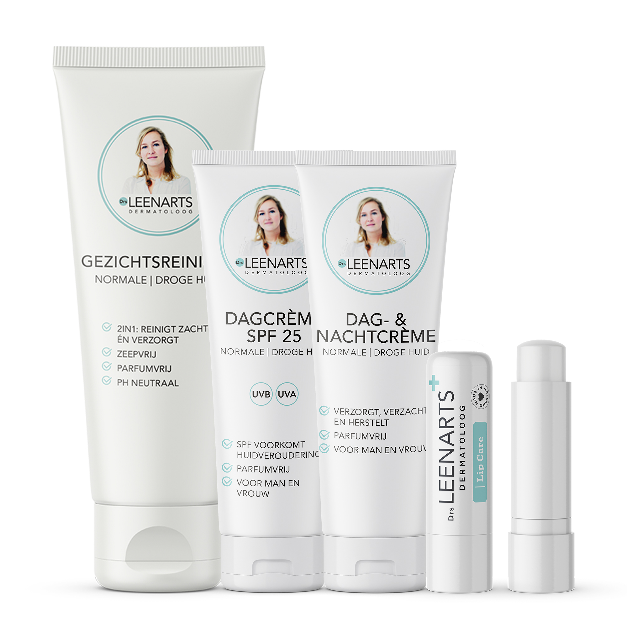 Daily Essentials huidverzorgingsset | Dermatoloog Leenarts